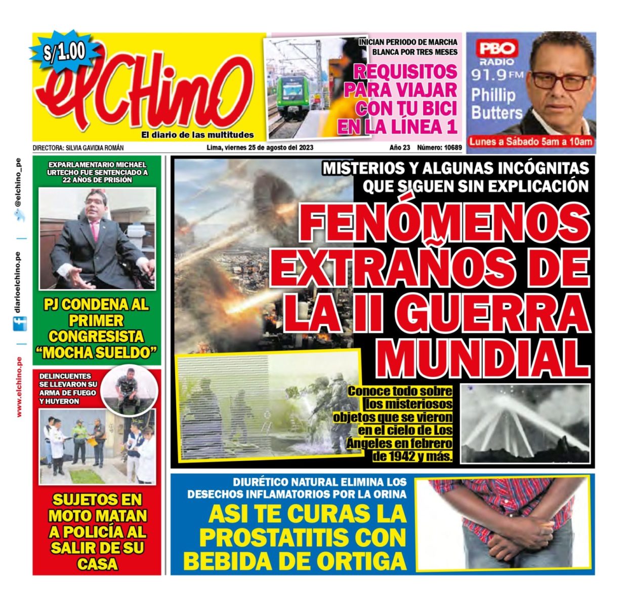 Portada – El Chino (25/08/2023)