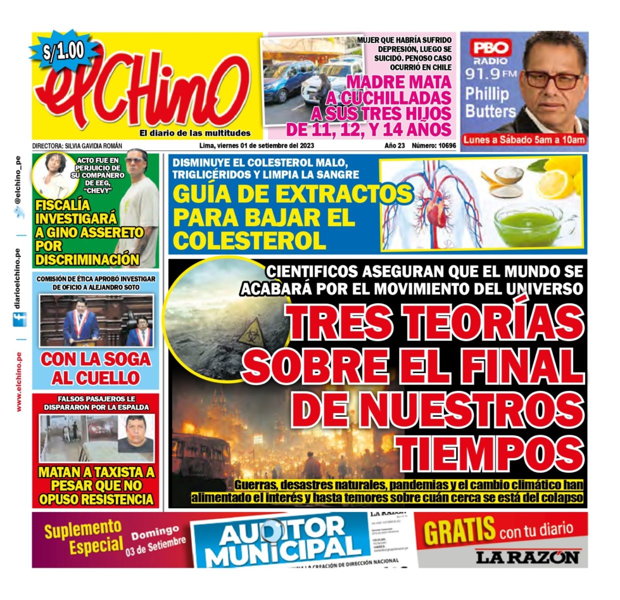 Portada – El Chino (01/09/2023) - El Chino