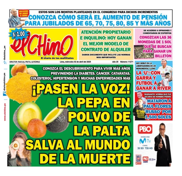 Portada Diario El Chino (02/04/2025) - El Chino